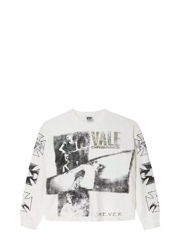 VALE FOREVER Long-sleeved Graphic Sweatshirt - White