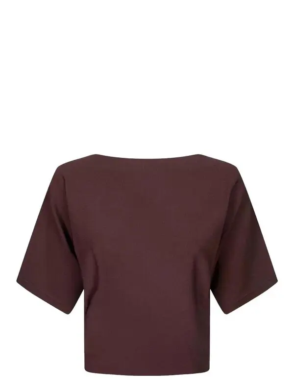 Alpha Studio Kimono Viscose Top - Brown