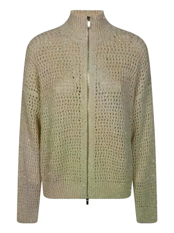 Max Mara Zip Cardigan - Neutrals