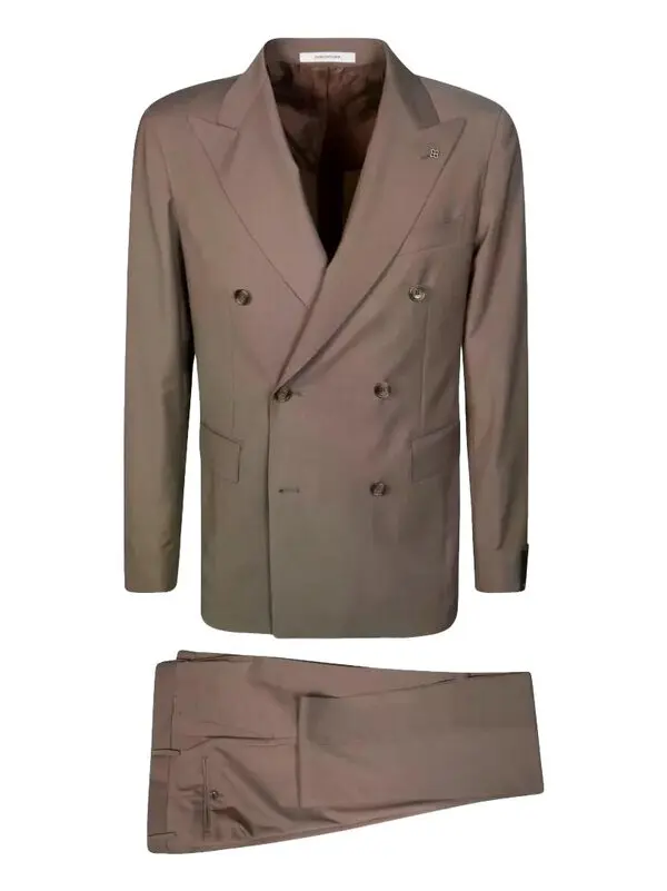 Tagliatore Double-breasted Suit - Brown