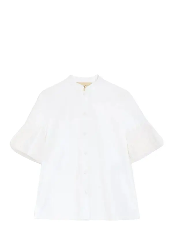 Valentino Garavani Embroidered Cotton Poplin Shirt - White
