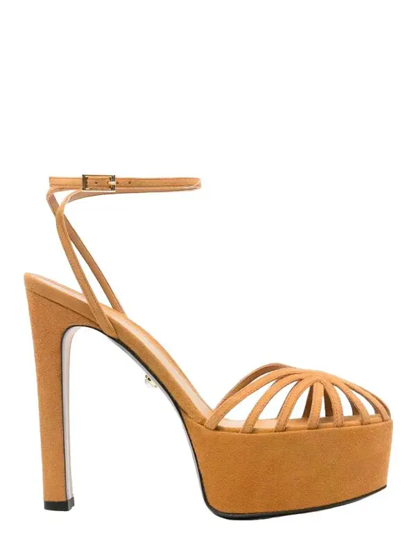ALEVI MILANO Eva Platform Strap Sandals - Brown