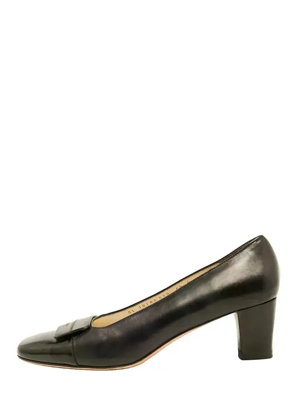 FERRAGAMO 50mm Leather Pumps - Black