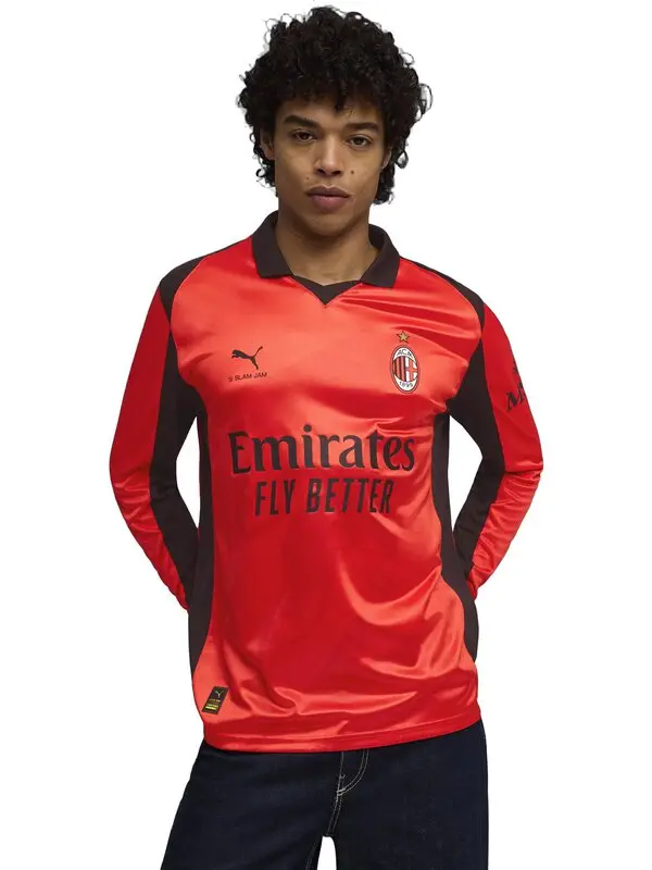 PUMA Ac Milan X Slam Jam Long Sleeve Jersey - Red