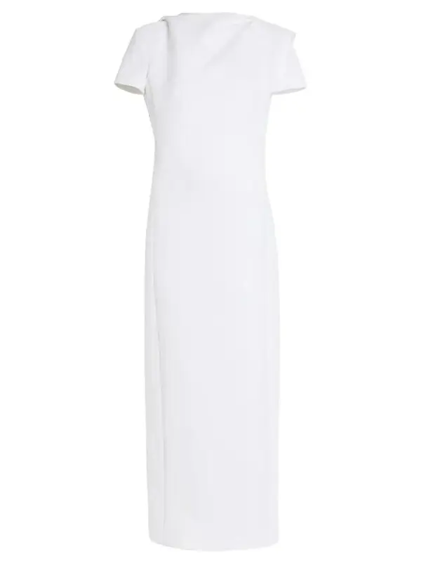 Khaite Short Sleeve Dress - White