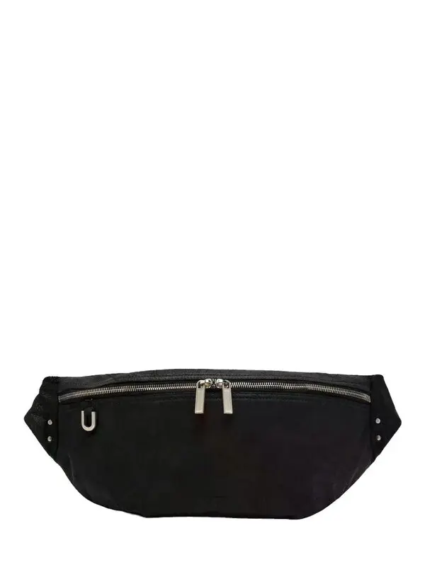 Rick Owens Zip Detailing Small Belt Bag - Black