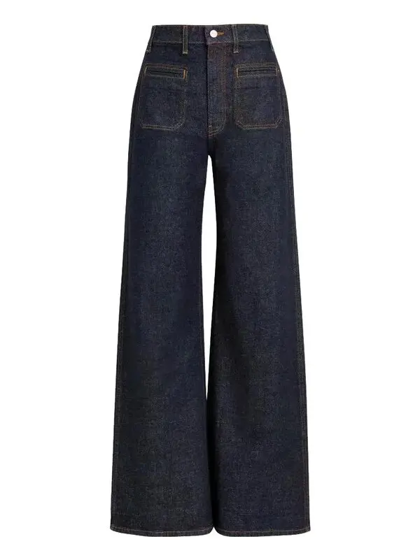 Khaite Delmonico Wide-leg Jeans - Blue
