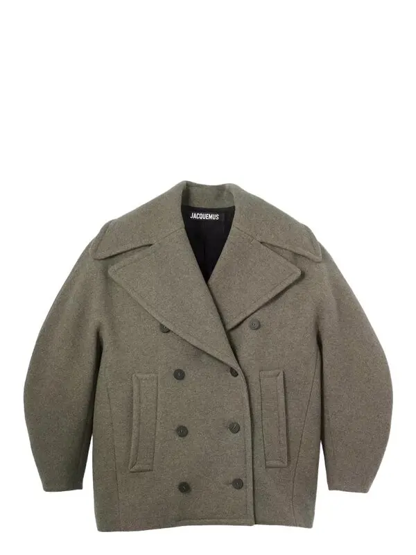 Jacquemus Double-breasted Ovalo Jacket - Green