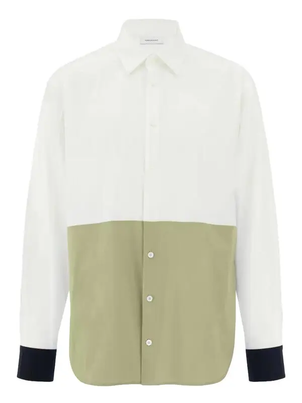 FERRAGAMO Color-block Shirt - White
