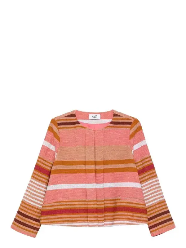 NIU Striped Jacket - Pink