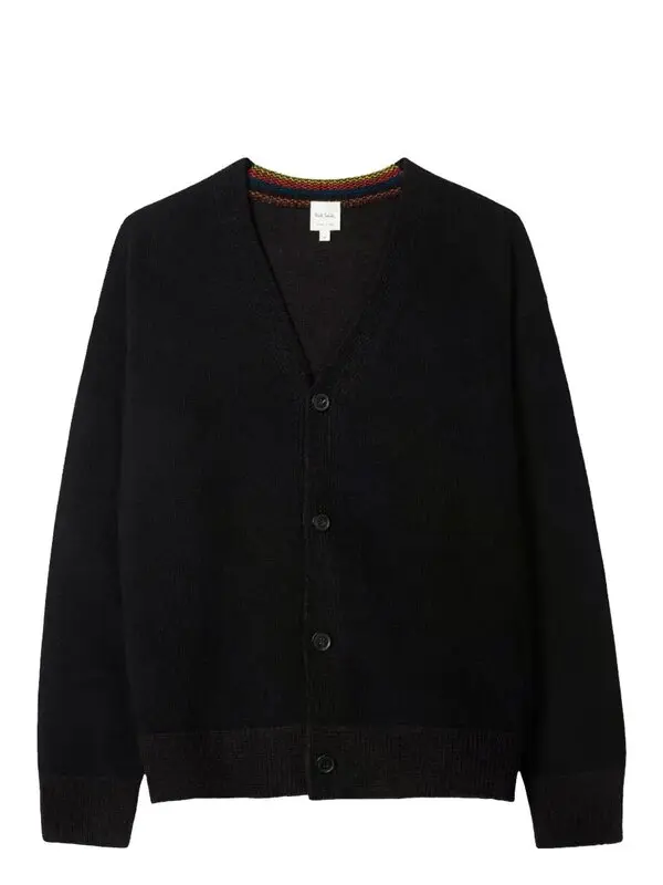 Paul Smith V-neck Buttoned Cardigan - Black