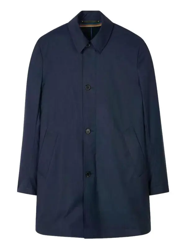 Paul Smith Buttoned Coat - Blue