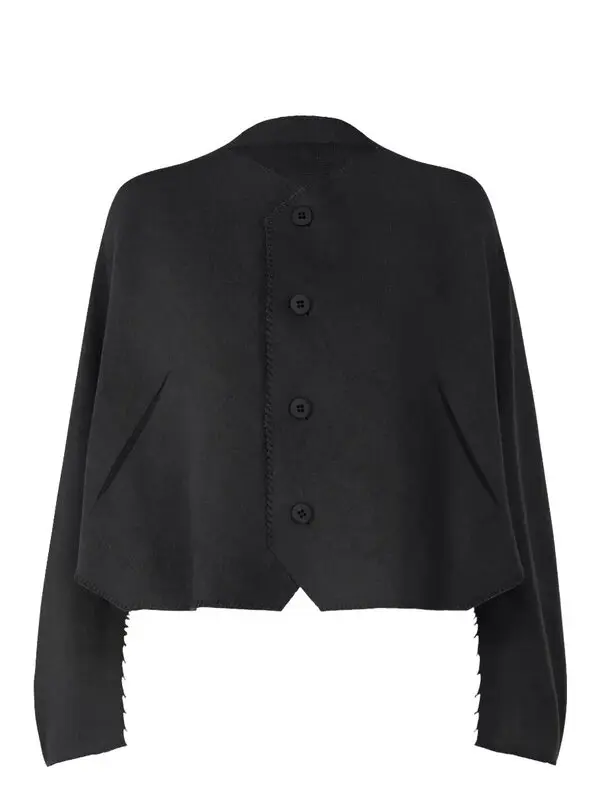 Issey Miyake Campagne Button-front Cardigan - Black