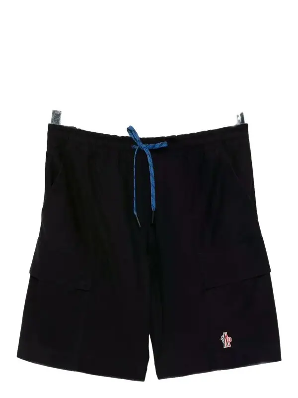 Moncler Gabardine Cargo Shorts - Blue