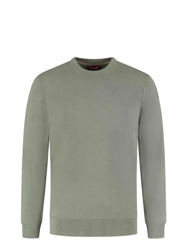 PARAJUMPERS Basic Braw Ribbed Crew-neck Sweatshirt - Green