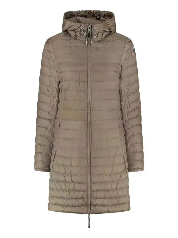 PARAJUMPERS Meredith Hooded Quilted Jacket - Brown