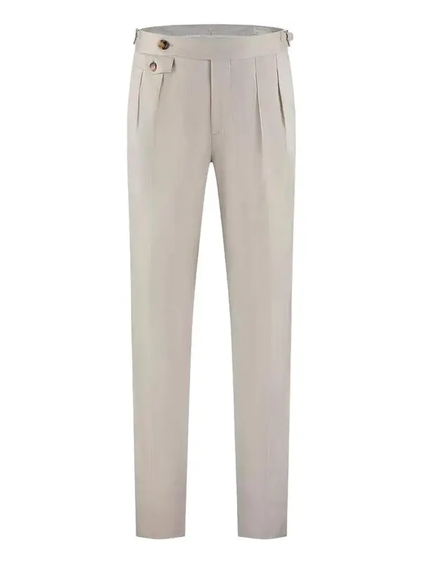 Brunello Cucinelli Button-embellishment Trousers - Neutrals