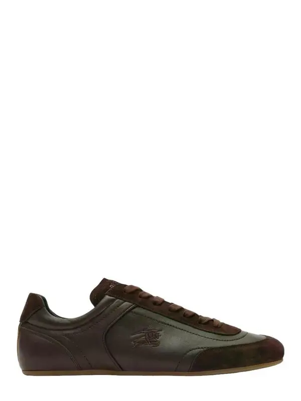 Burberry Leather Knight Runner Sneakers - Brown