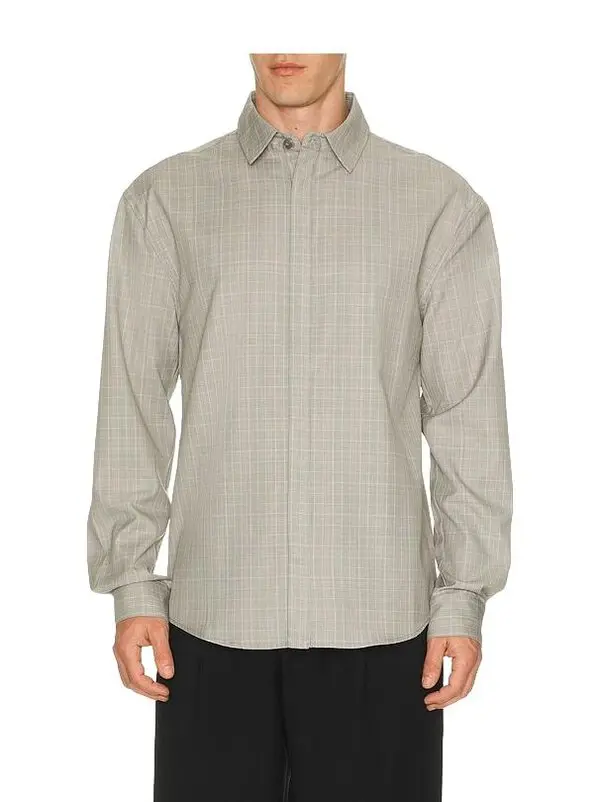 KROST Jordan Wool Plaid Shirt In . Also - Grey