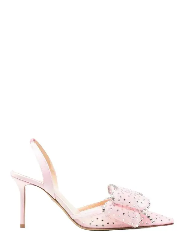 Mach & Mach Le Cadeau Bow-embellished Pumps - Pink