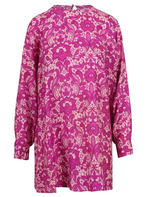 GIANLUCA CAPANNOLO Floral Print Dress - Pink