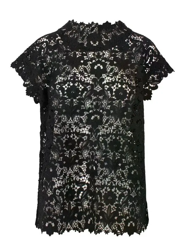 GIANLUCA CAPANNOLO Lace Blouse - Black