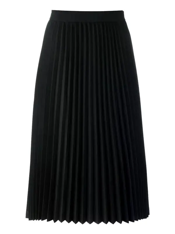 Comme Des Garçons Pleated Midi Skirt - Blue