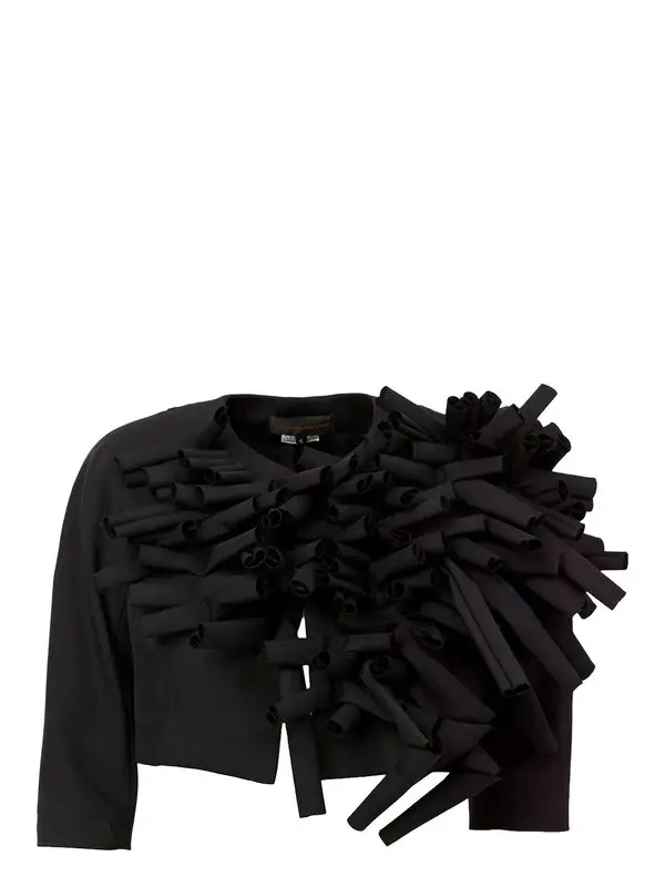 Comme Des Garçons Cropped Jacket - Black