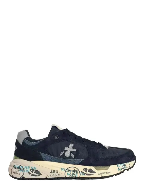 Premiata Mase Logo-patch Sneakers - Neutrals