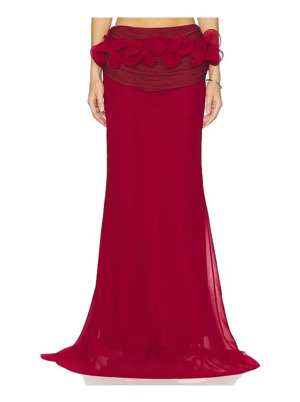 ANIYE RECORDS Tecla Long Skirt - Red