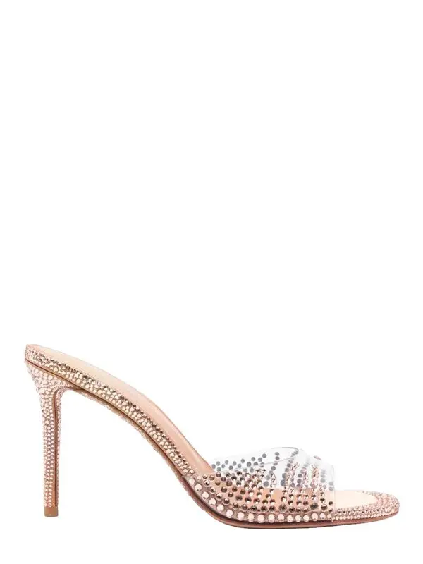 Mach & Mach Embellished Open Toe Sandals - Pink