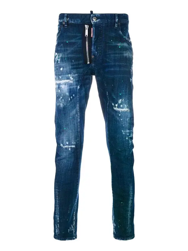 Dsquared2 Tidy Biker Jeans - Blue