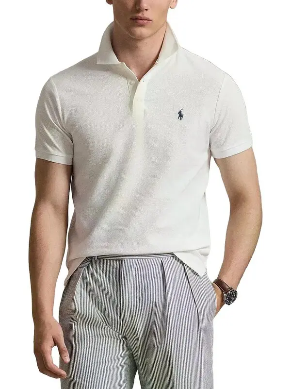 Polo Ralph Lauren Piqué Polo Shirt - White
