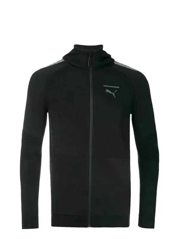 PUMA Zipped Lightweight Hoodie - Black