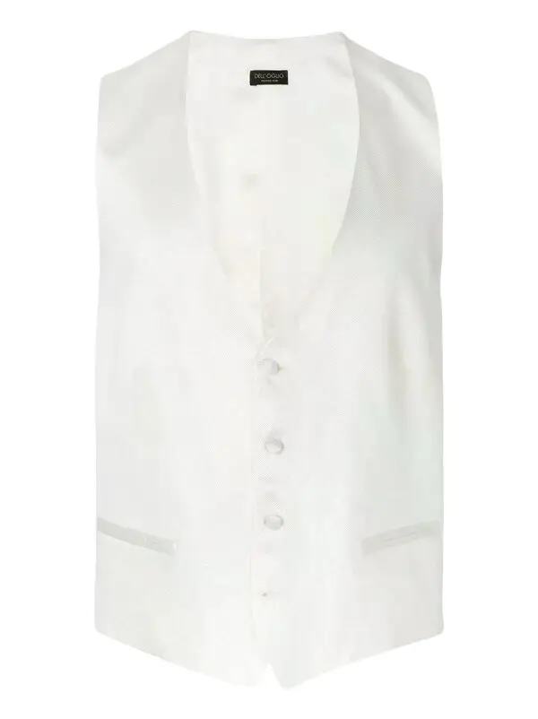 DELL'OGLIO Formal Waistcoat - White