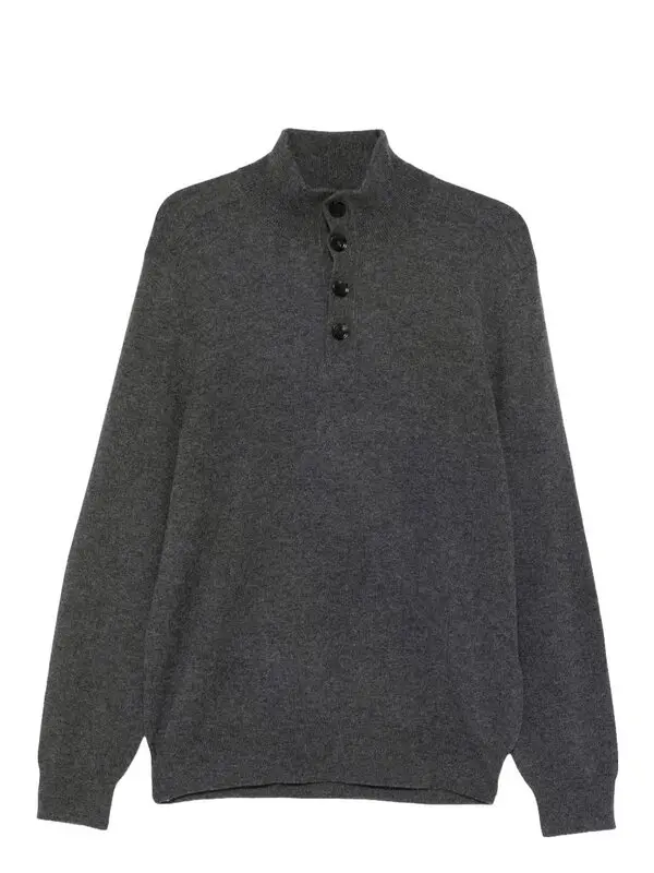Brioni Mock-neck Sweater - Grey