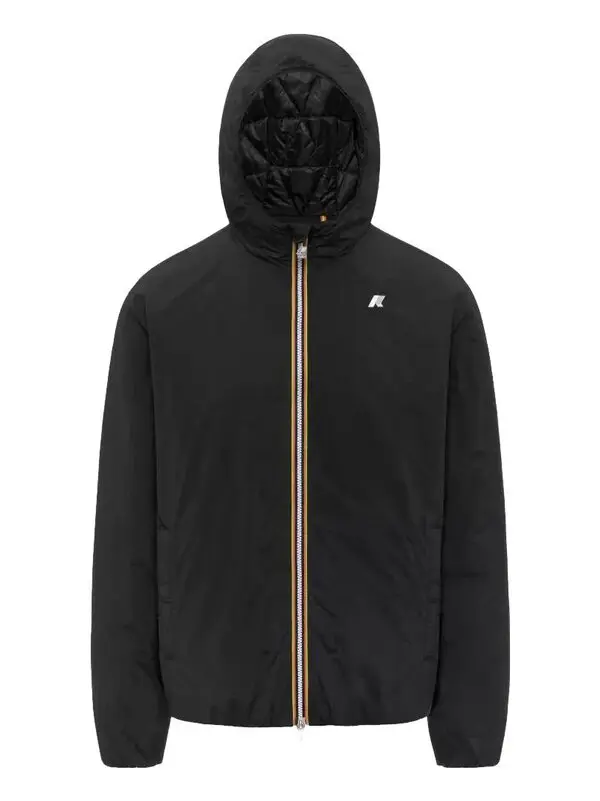 K-WAY Hooded Zip Jacket - Black