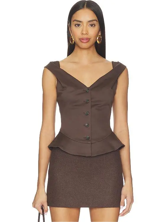 Tularosa Gracyn Top - Brown
