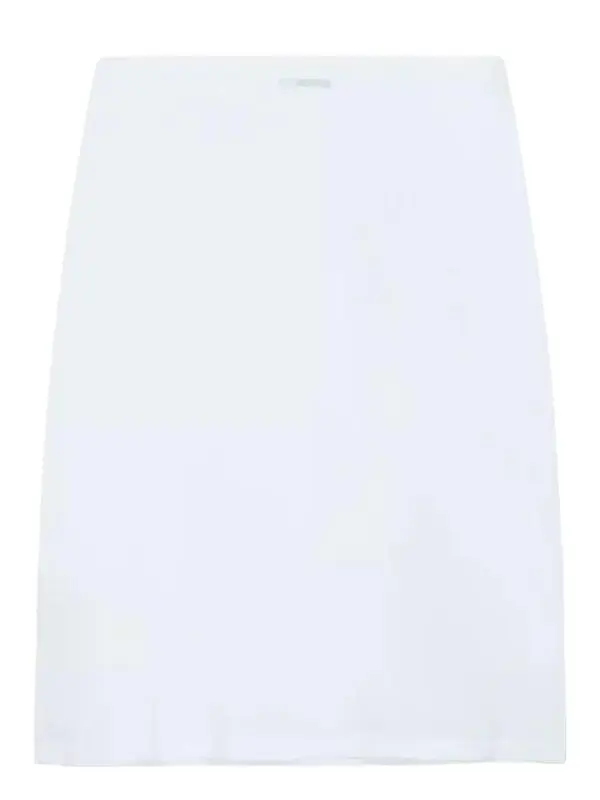 JIL SANDER Logo-detail Midi Skirt - White