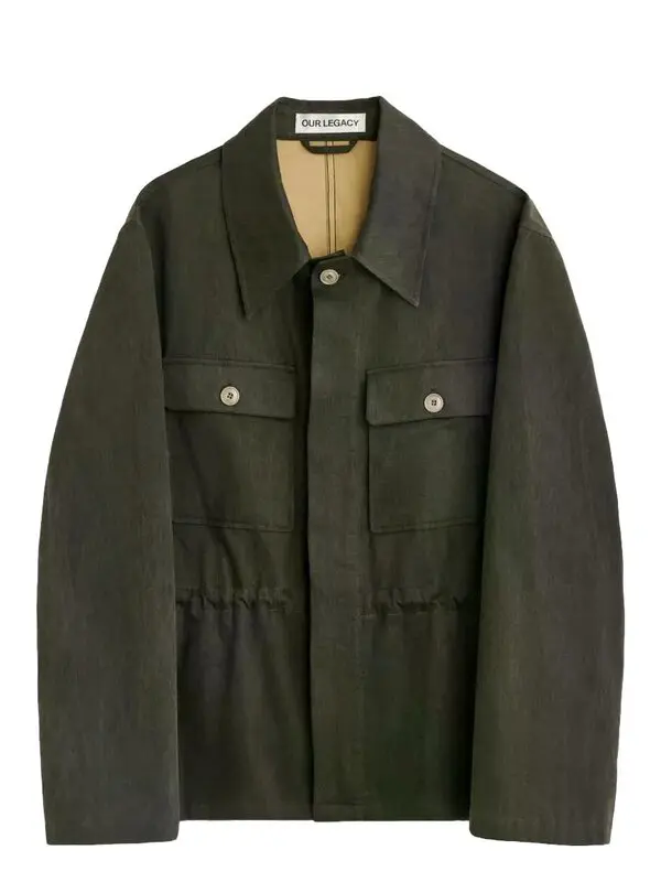 Our Legacy Coated Pocket Jacket - Green