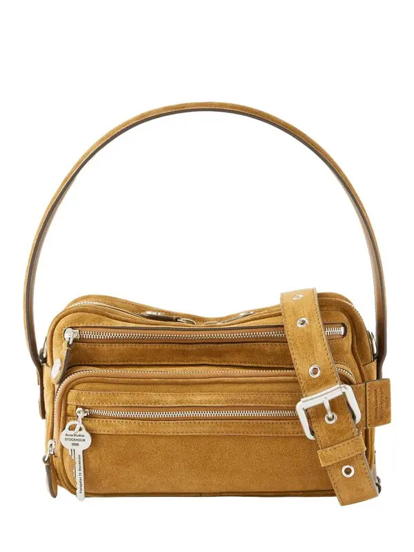 Acne Studios Suede Shoulder Bag - Brown