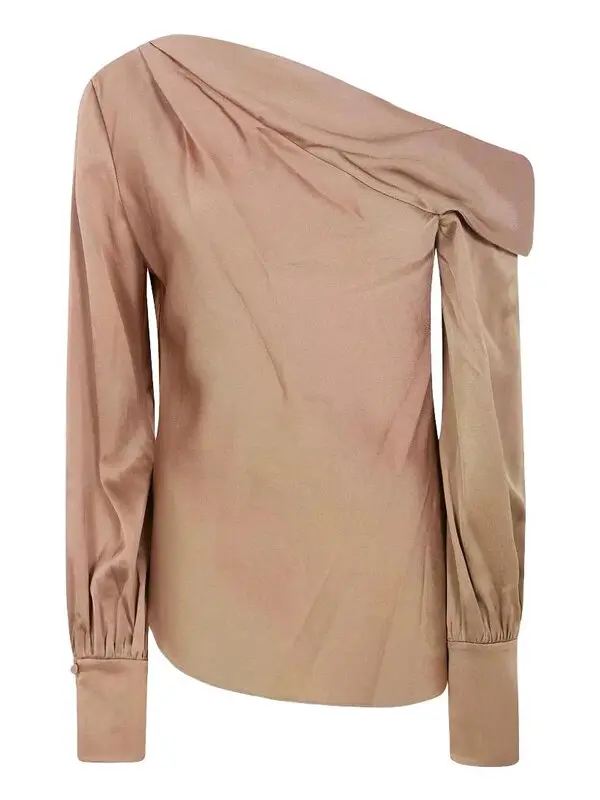 Simkhai Draped One-shoulder Top - Pink