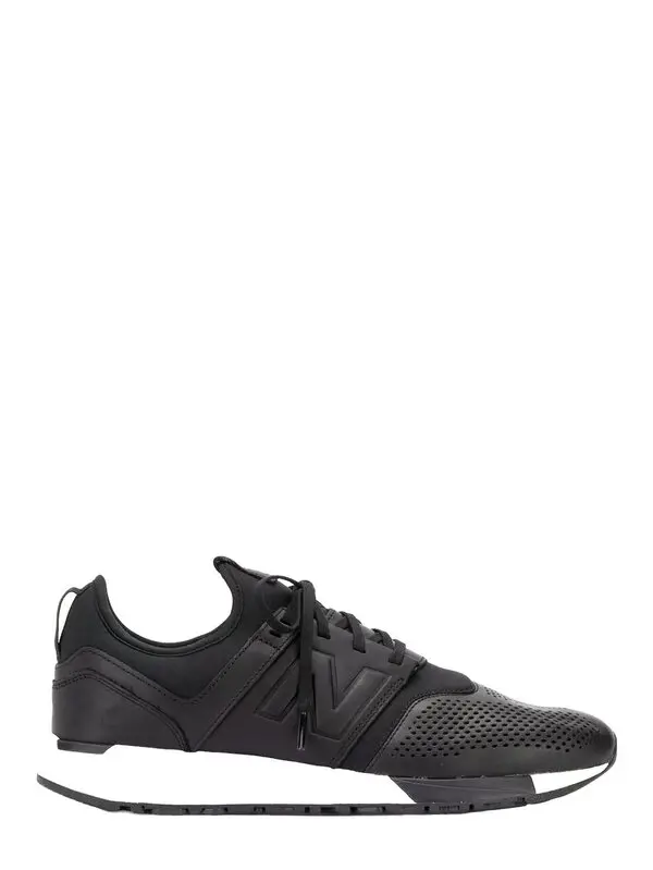NEW BALANCE 247 Leather Sneakers - Black