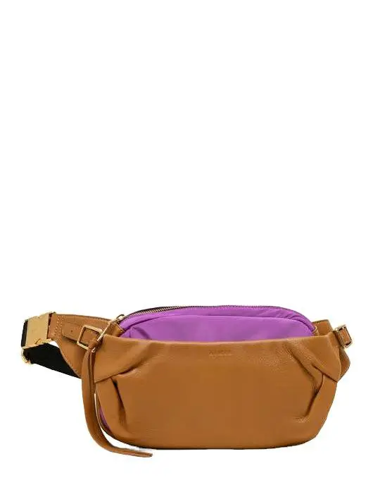 AIMEE Seeker Leather Sling Bag - Latte Violet