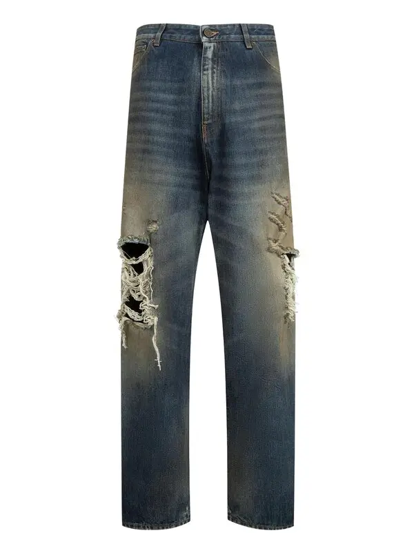 Vetements Trashed Jeans - Blue
