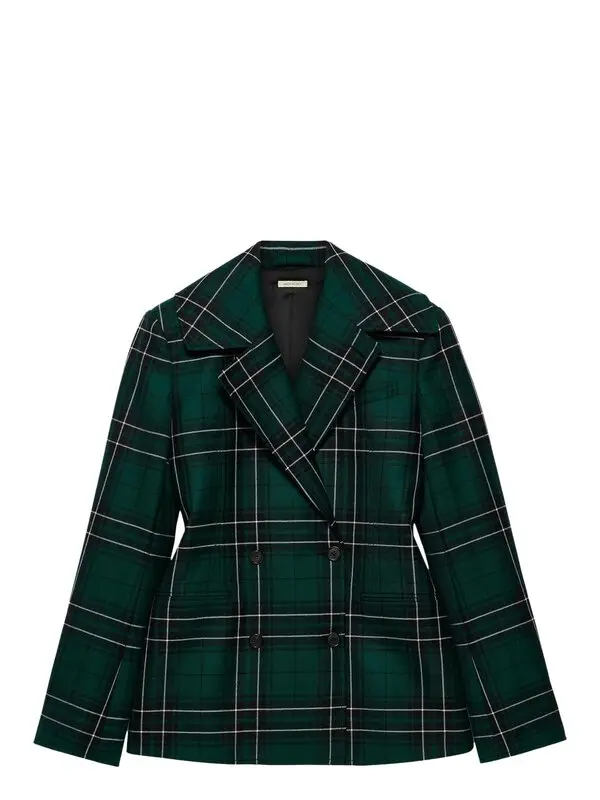 JW Anderson Tailored Cinched Waist Jacket - Green