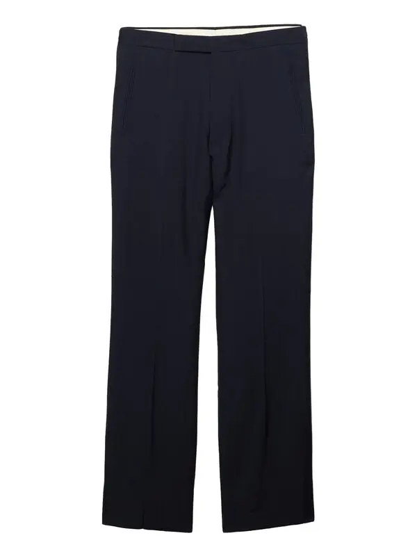 Prada Wool And Mohair Trousers - Blue