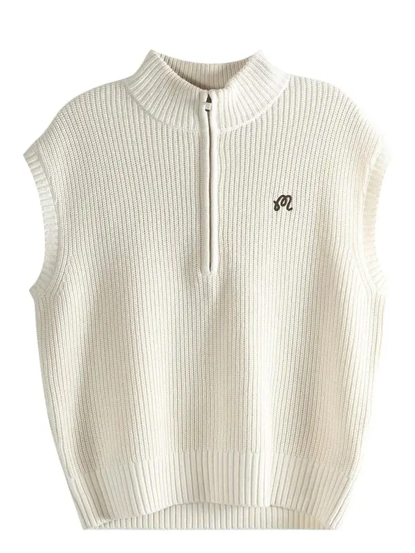 MALBON Iva Sleeveless Sweater Vest - Cream