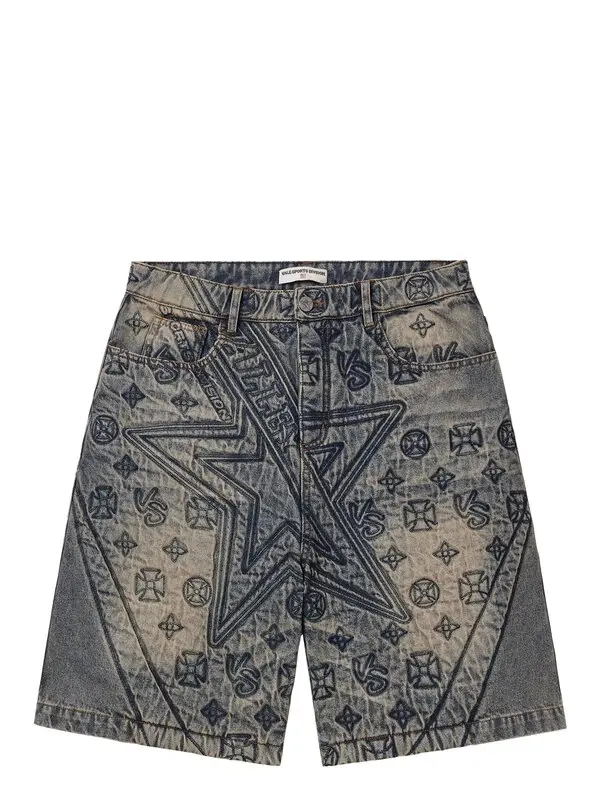 VALE FOREVER Spade Jorts - Blue
