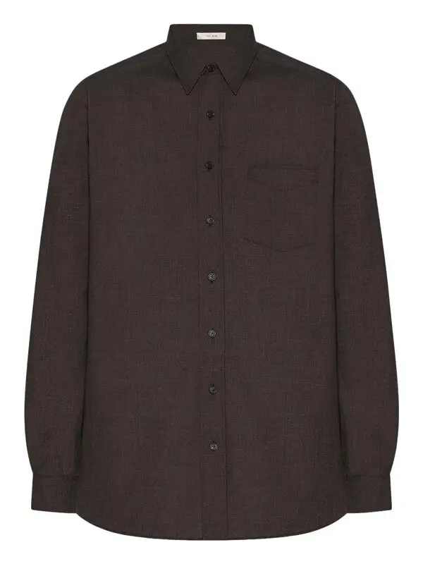 THE ROW Kardiff Shirt 'dark - Brown